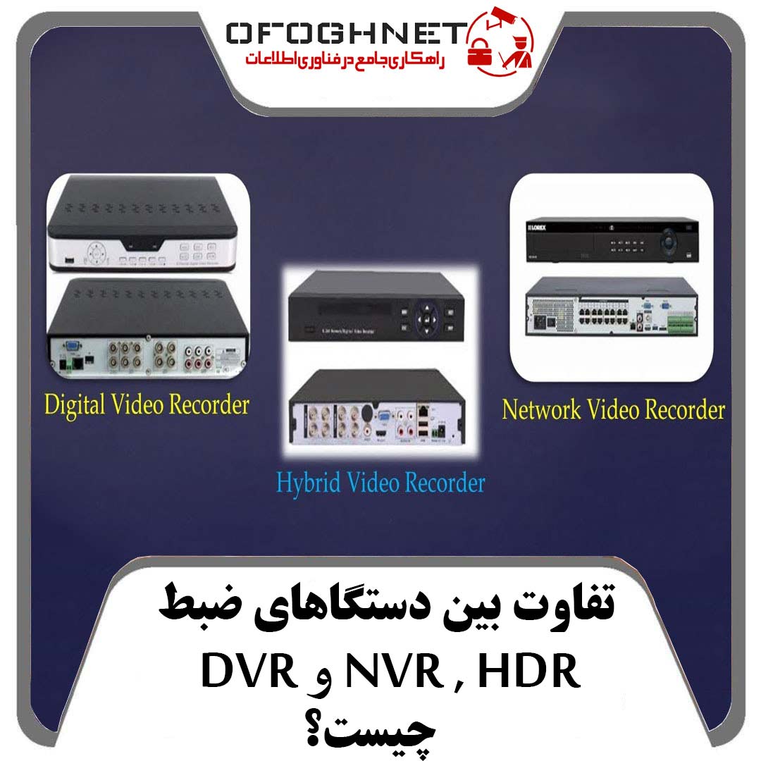تفاوت بین دستگاه های DVR ، NVR و HVR چیست؟ - گروه فنی مهندسی افق نت
